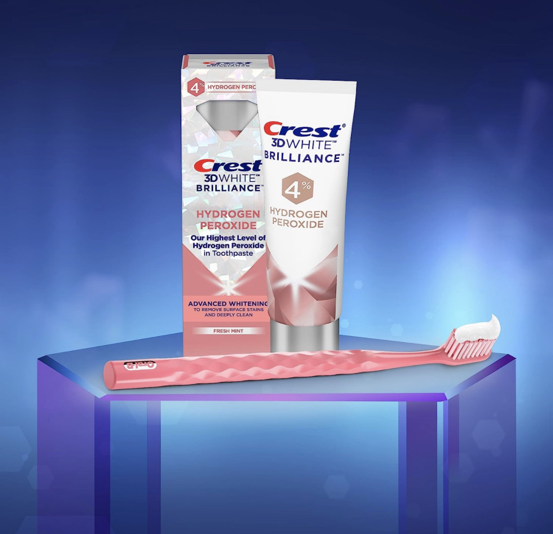 Купить Crest 3D White Brilliance Hydrogen Peroxide Toothpaste with ...
