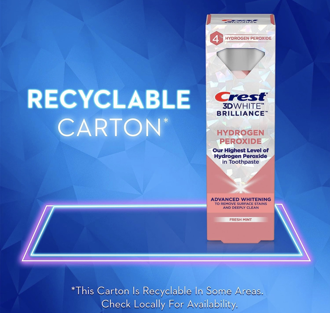 Купить Crest 3D White Brilliance Hydrogen Peroxide Toothpaste with ...