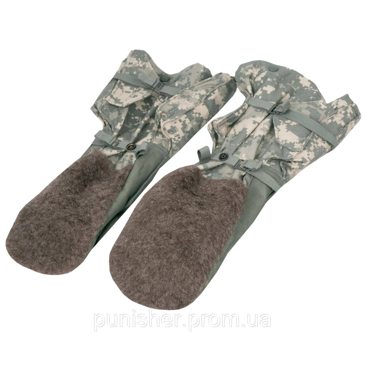 Перчатки US Army Extreme Cold Weather Mitten Set, ACU, Medium, Зима (ID ...