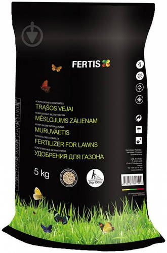 Купить Удобрение для газонов Fertis НПК 17-6-11+МЕ 5 кг 2407, цена 1425 ...