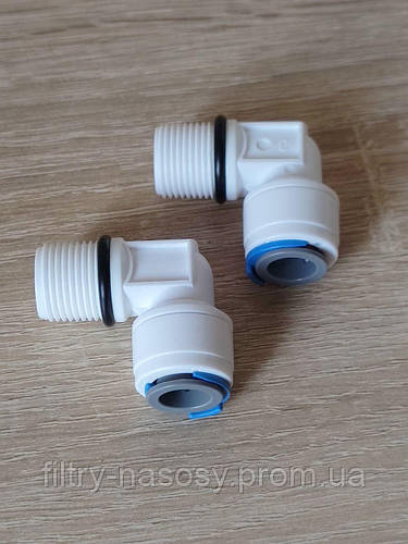 Фитинг угловой 3/8"-3/8" (трубка-резьба) (ID#1894287846), цена: 50 ...