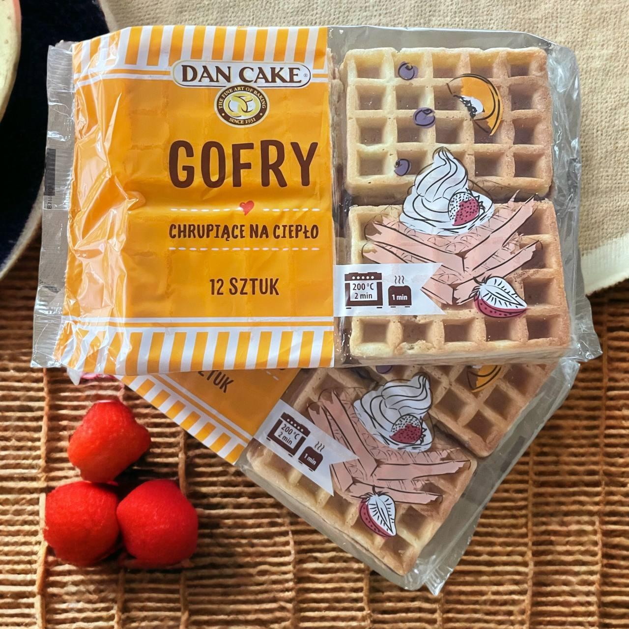 Купить Бельгійські вафлі Dan Cake Gofry 12 штук, 250 г, Польща, цена 75 ...