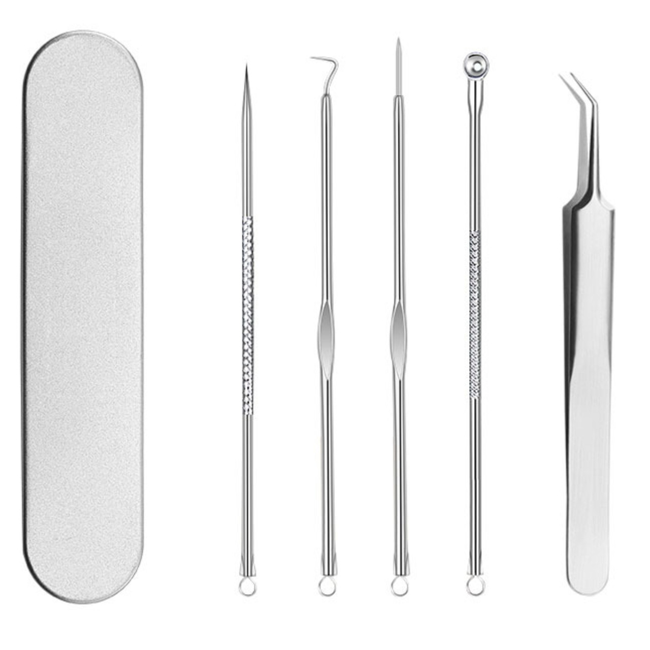 Набор инструментов для чистки кожи лица - удаление акне, угрей - 5 ...