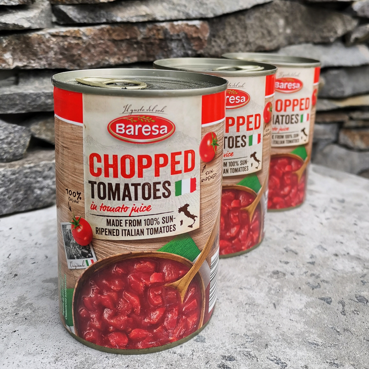 Томати подрібнені "Baresa" Chopped Tomatoes для приготування сочевиці ...