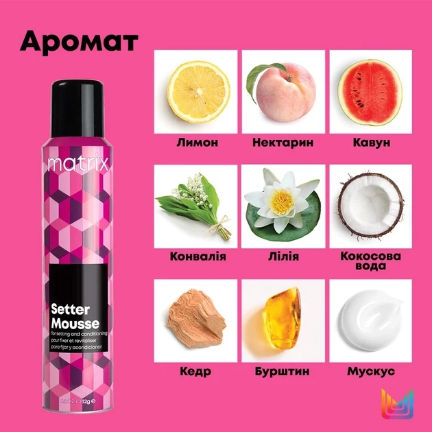 Профессиональный мусс Matrix Styling Setter Mousse для фиксации формы и ...