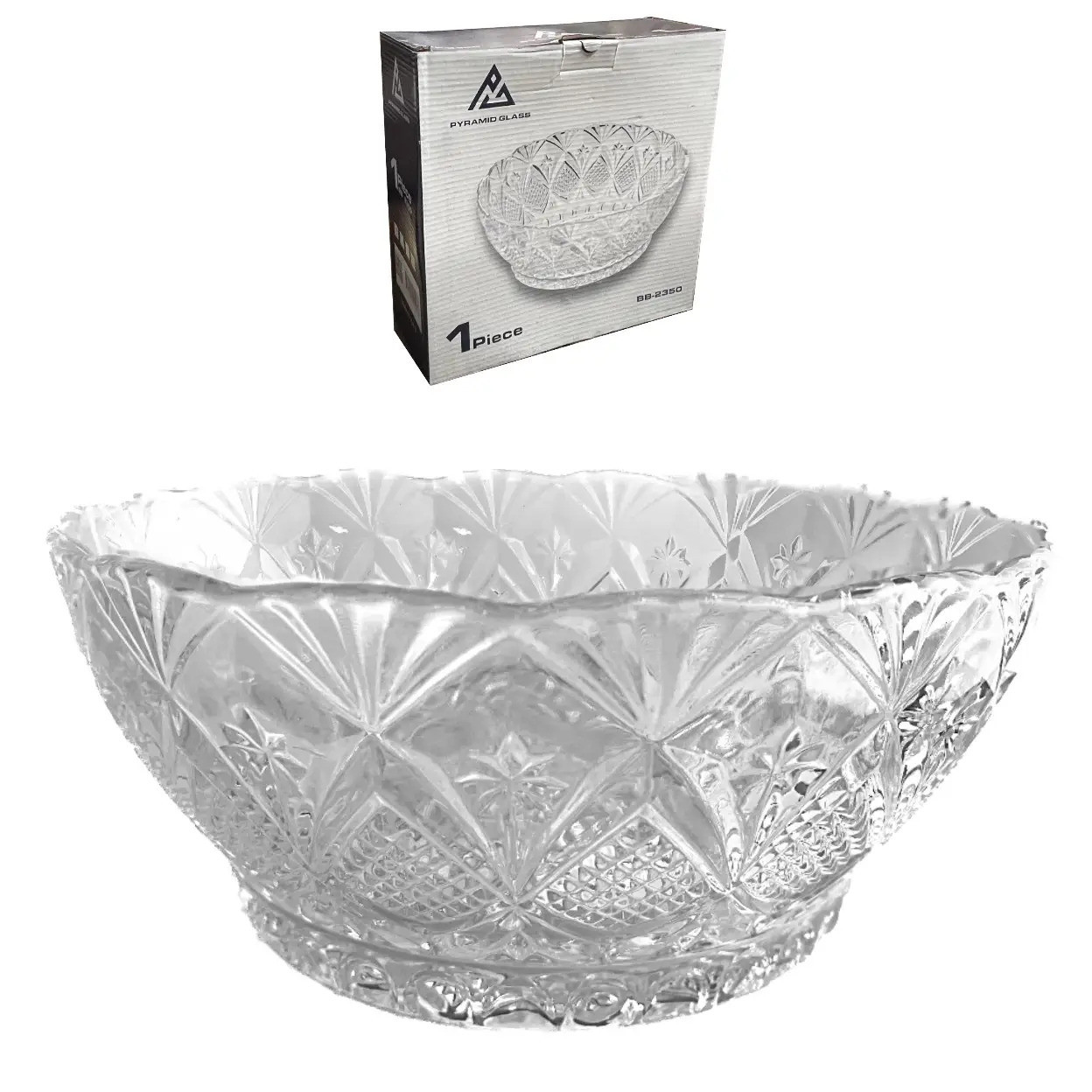 Фруктовница Helios стеклянная Crystalite 23 см Bb 2350 продажа цена в Киеве Фруктовницы