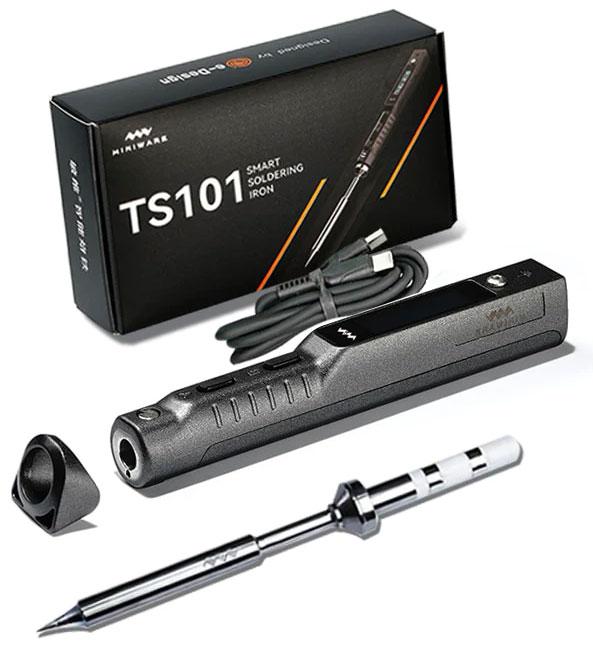Паяльник TS-101 программируемый, LCD дисплей, 65W, 100-500°C, PD 3.0 ...