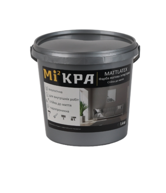 MATTLATEX Фарба Матова Інтерєрна Стійка до Миття 7 — у Категорії ...