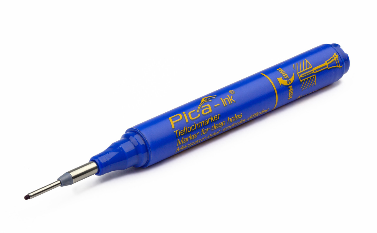 Купить Маркер PICA (пика) Ink Deep Hole Marker перманент синий 1 мм ...