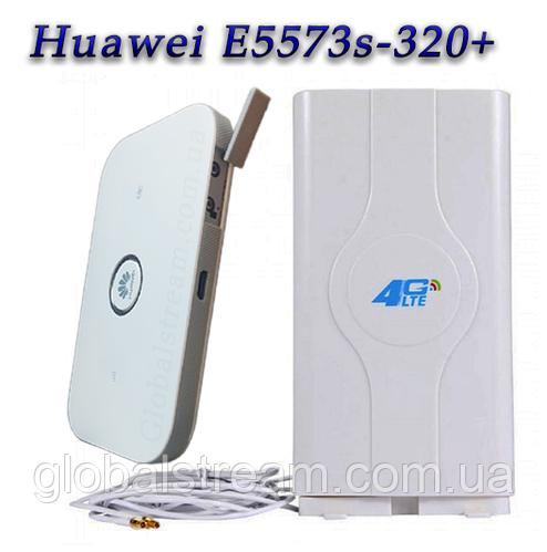 Комплект 4G+LTE+3G WiFi Роутер Huawei E5573s-320 + (KS,VD,Life) с ...