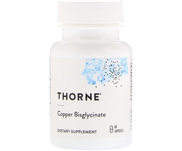 Купити Мідь Thorne Research (Copper Bigglycinate) 2 мг 60 капсул, ціна ...