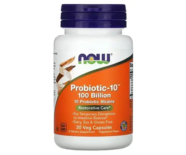 Купить Пробиотики NOW Foods (Probiotic-10) 100 млрд КОЕ 30 шт, цена ...