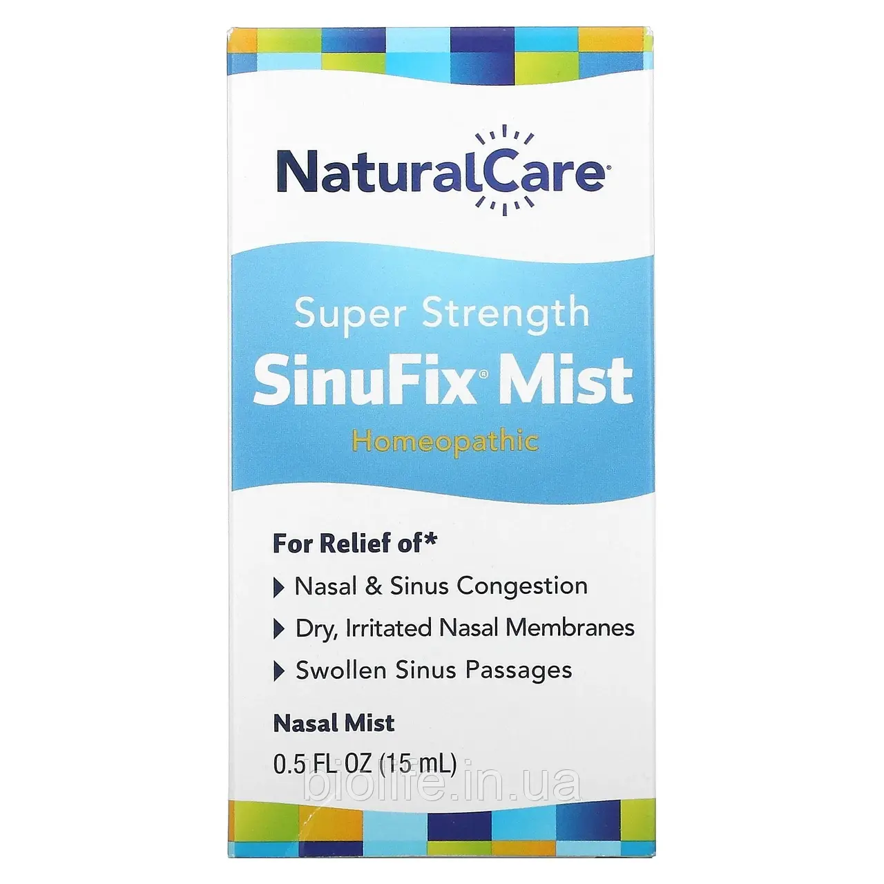 NaturalCare, SinuFix, суперсильний назальний спрей, 15 мл (0,5 рідкий ...