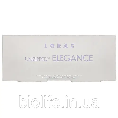 Lorac, Палітра тіней для повік Unzipped Elegance з двостороннім пензлем ...
