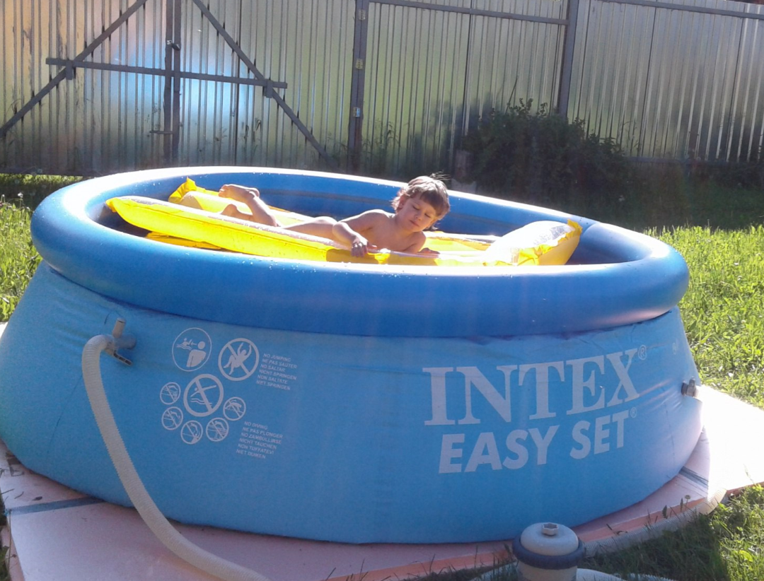 Купить Надувной бассейн intex 28110 Easy set 244 х 76 см для детей ...