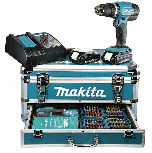 Купити Makita DHP453RFX2 акумуляторна комбі-дриль, ціна 9900 ₴ - Prom ...