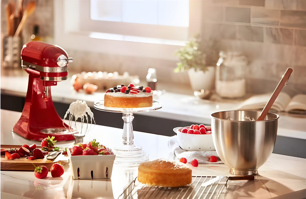 Кухонный Комбайн для Теста KitchenAid Red, Тестомесильная Машина для ...