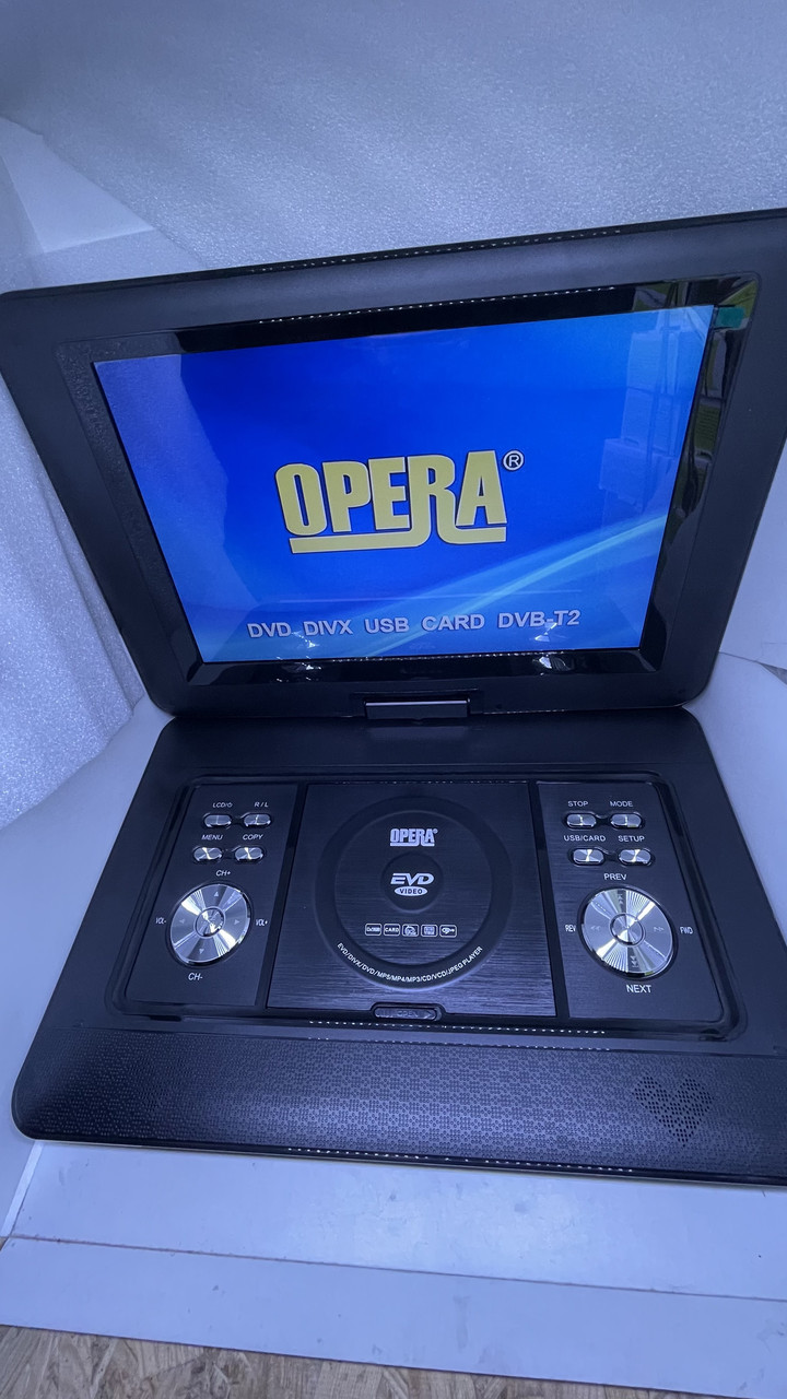 Портативний телевізор DVD плеєр OPERA OP-1580 20" DVB T2/USB/SD/FM (ID ...