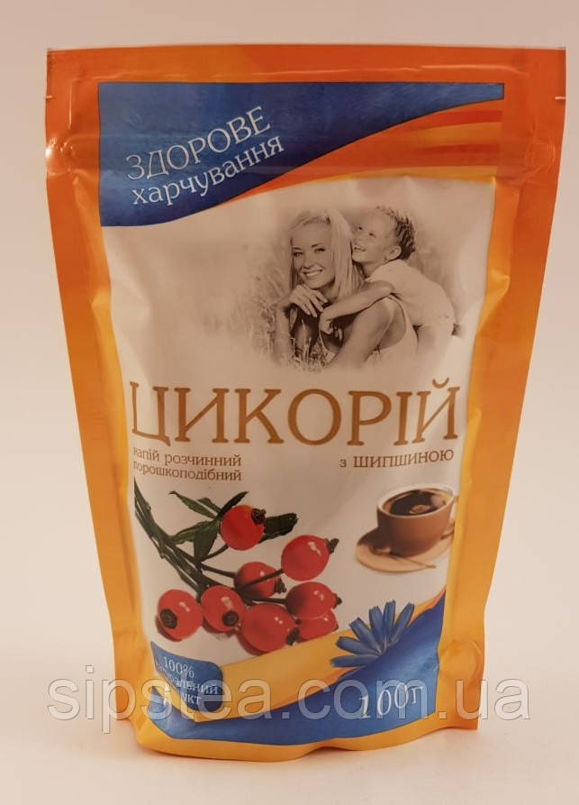 Цикорий с шиповником Верховинка растворимый напиток без кофеина 100г ...