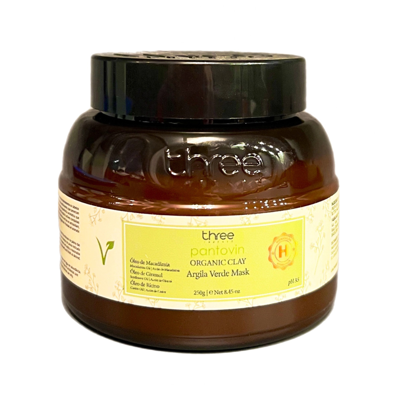 Маска с экстрактом зеленой глины, Three Therapy, Mascara Verde Organic ...