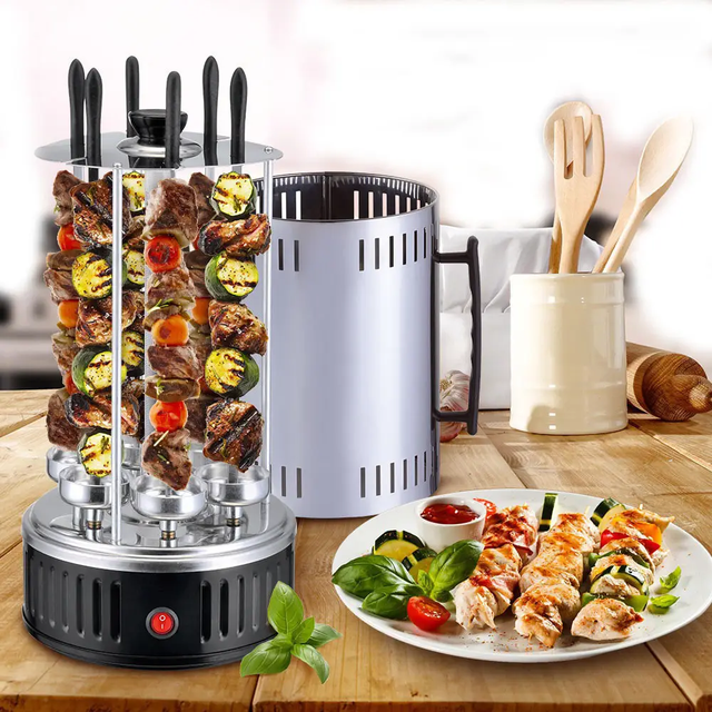 Купить Шашлычница электрическая вертикальная на 6 шампуров1000W ...