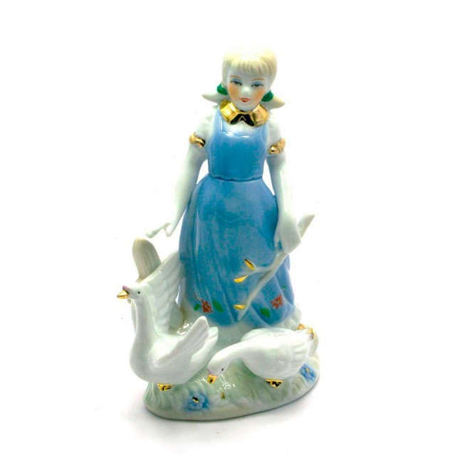 Купити Статуетка порцелянова Дівчина з гусями ціна 659 ₴ Prom Ua Id