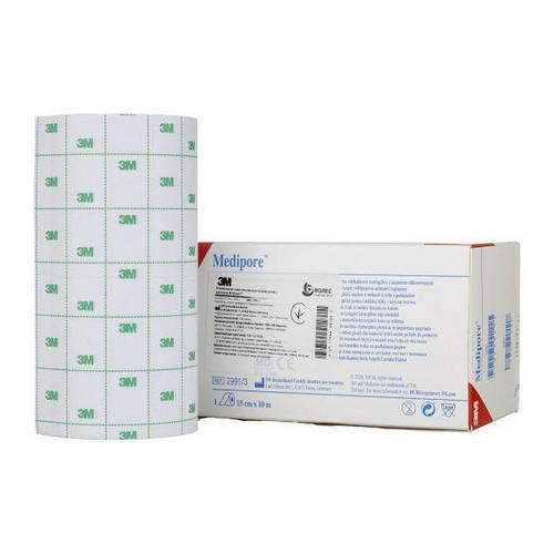 Медичний пластир Medipore 3М, м'який хірургічний з лайнером, 15 см * 10 ...