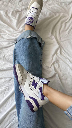 Купить New Balance 550 White Purple, цена 2250 ₴ — Prom.ua (ID#1896558280)