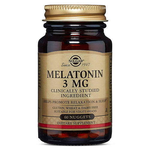 Купить Мелатонин Melatonin Solgar 3 мг 60 таблеток, цена 284 ₴ — Prom ...
