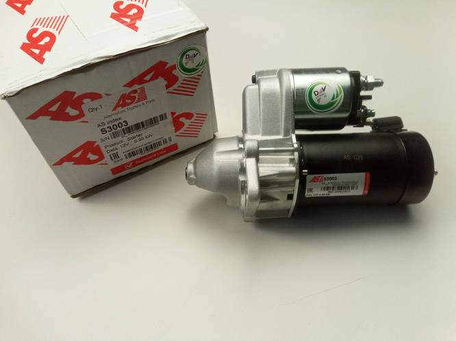 Стартер Lanos 1.5-1.6 с редуктором, ''AS'' (S3003) 0.9 kw Z10 (96208781 ...