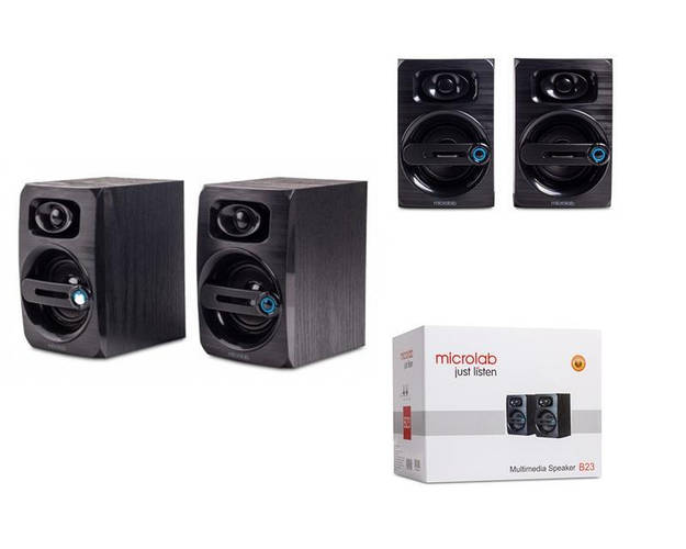Купить Акустична система MICROLAB 2.0 B-23,USB Wooden, цена 599 ₴ — Prom.ua (ID#1896810008)