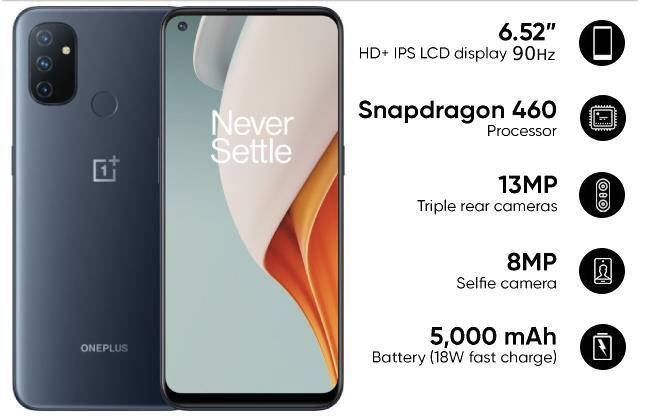 Купить Смартфон OnePlus Nord N100 (BE2013) 6.52" 4/64GB, 2SIM, 5000mAh ...