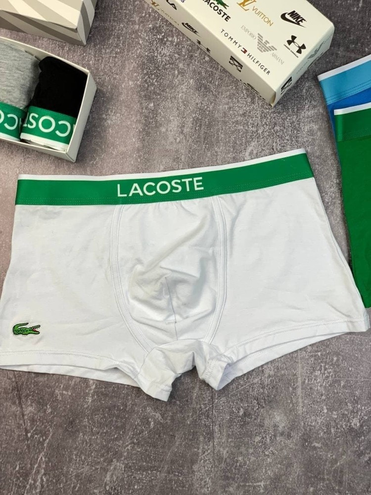Купить Мужских Трусов Lacoste Белый mu107, цена 200 ₴ — Prom.ua (ID ...
