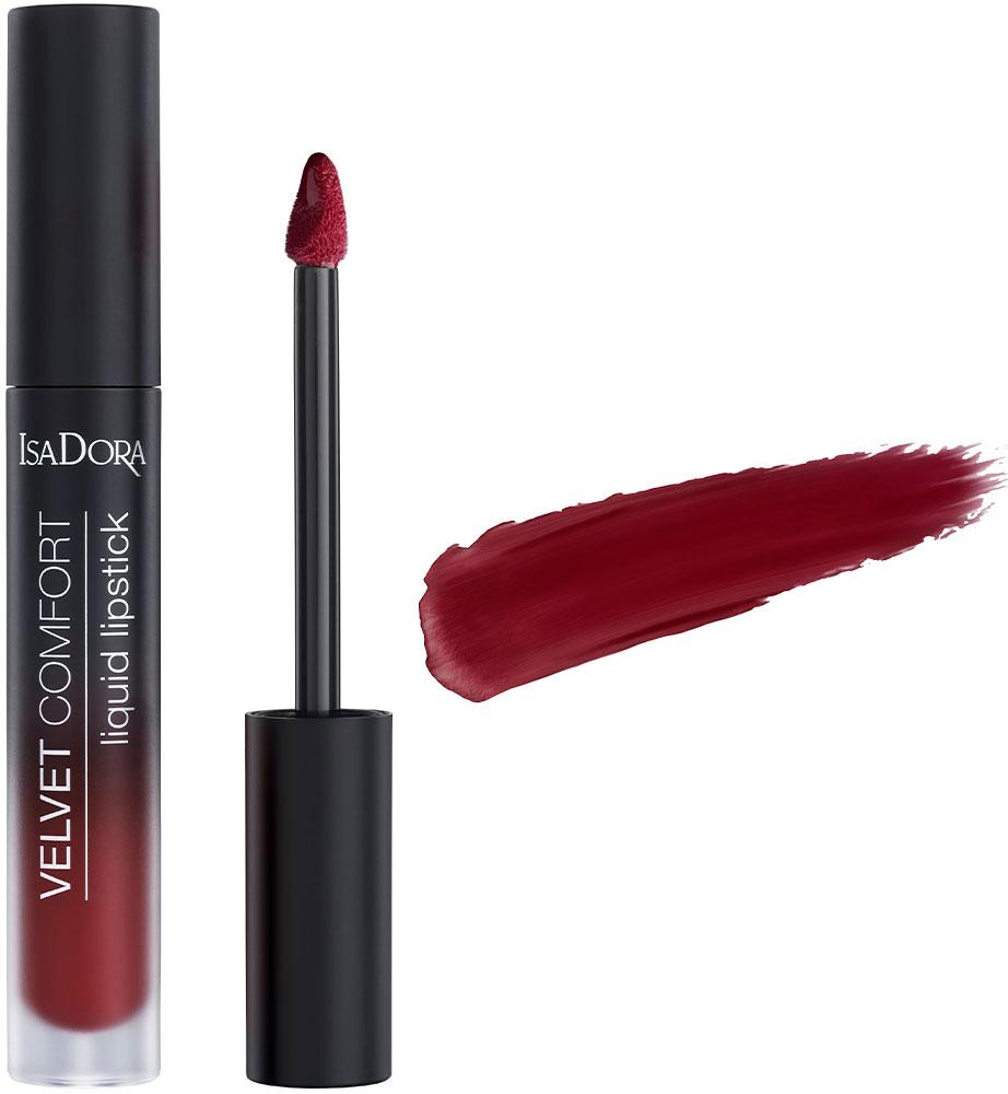 ISADORA жидкая помада Velvet Comfort Liquid Lipstick (64 Cranberry Love ...