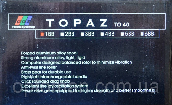 Купить Катушка для рыбалки EOS TOPAZ 40, 1 подшипник, цена 388.52 ₴ — Prom.ua (ID#1672048886)