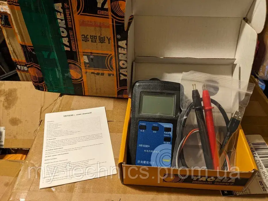 Купить Тестер внутреннего сопротивления аккумуляторов YR1030+, цена ...