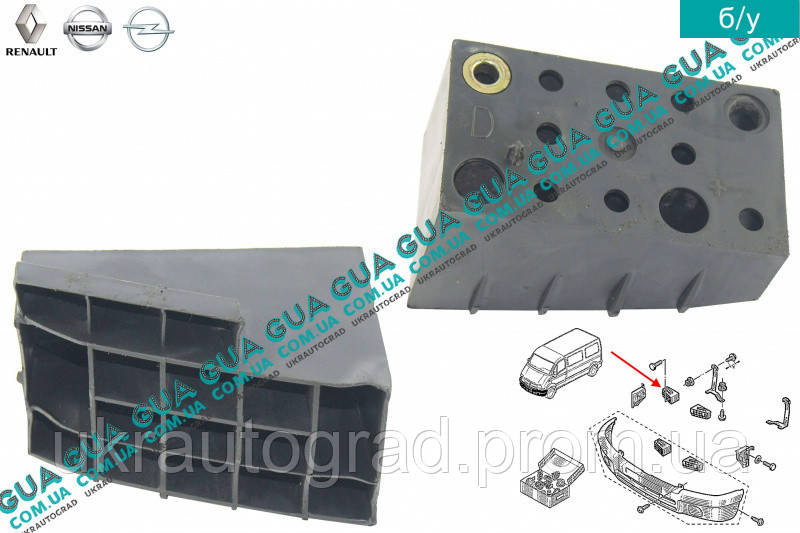 Кронштейн крепления переднего бампера правый -03 7700352113 Nissan ...