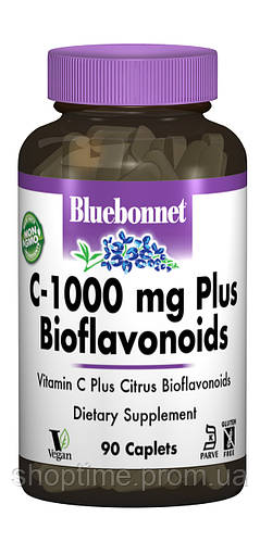 Купить С-1000 + Биофлавоноиды, Bluebonnet Nutrition, 90 капсул ST, код ...