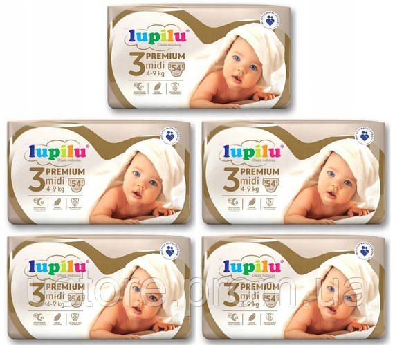 Купить Підгузники Lupilu Premium Midi Розмір 3, Вага 4-9 кг, 270 шт 5 ...