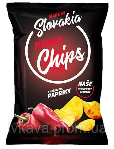 Купить Чипсы с паприкой Slovakia Prima chips , 75 гр, цена 34 ₴ — Prom ...