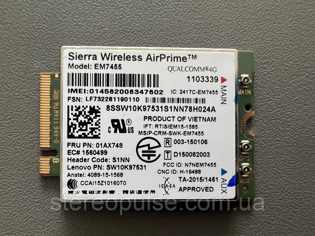 Модем 4G LTE Sierra Wireless Airprime EM7455 Cat.6 Original (ID ...