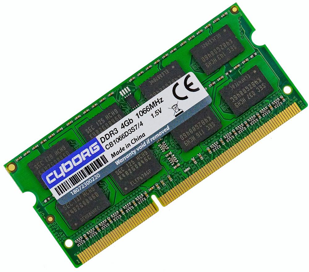 Ddr3 4gb 1066 Pc3 8500 Sodimm 1 5v для ноутбука оперативная память