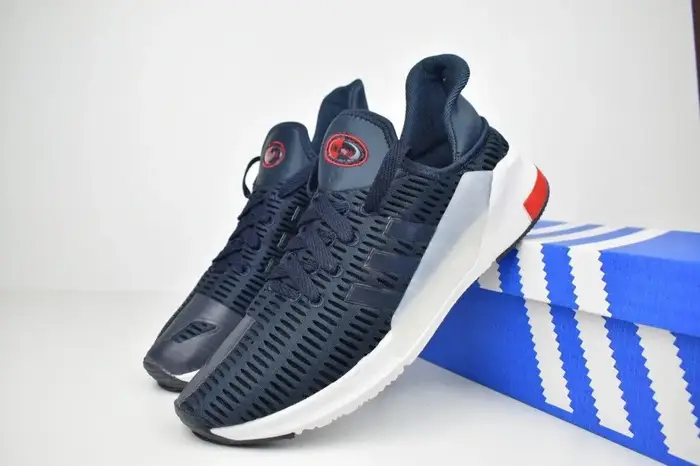 Купить Мужские кроссовки Adidas Адидас Climacool синие с красным сетка ...