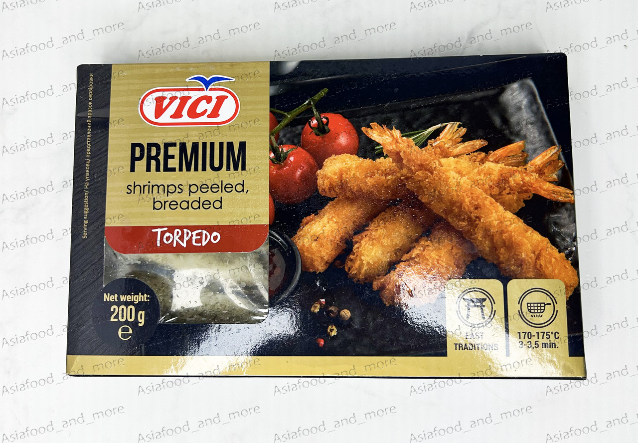 Купити Королевські креветки в паніровці "TORPEDO" 200 грамм Premium Vici, ціна 195 ₴ - Prom.ua ...