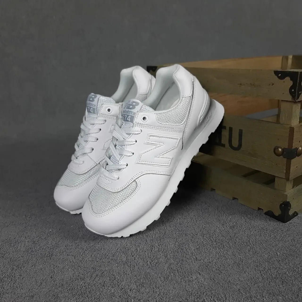 Купить Женские кроссовки New Balance Нью беланс 574, белые 39, цена ...