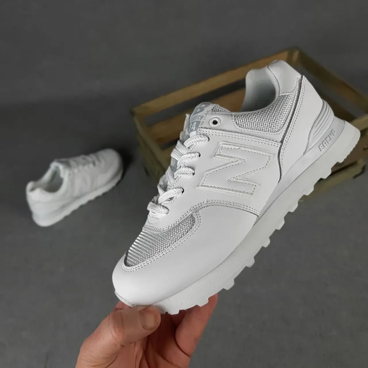 Купить Женские кроссовки New Balance Нью беланс 574, белые 39, цена ...