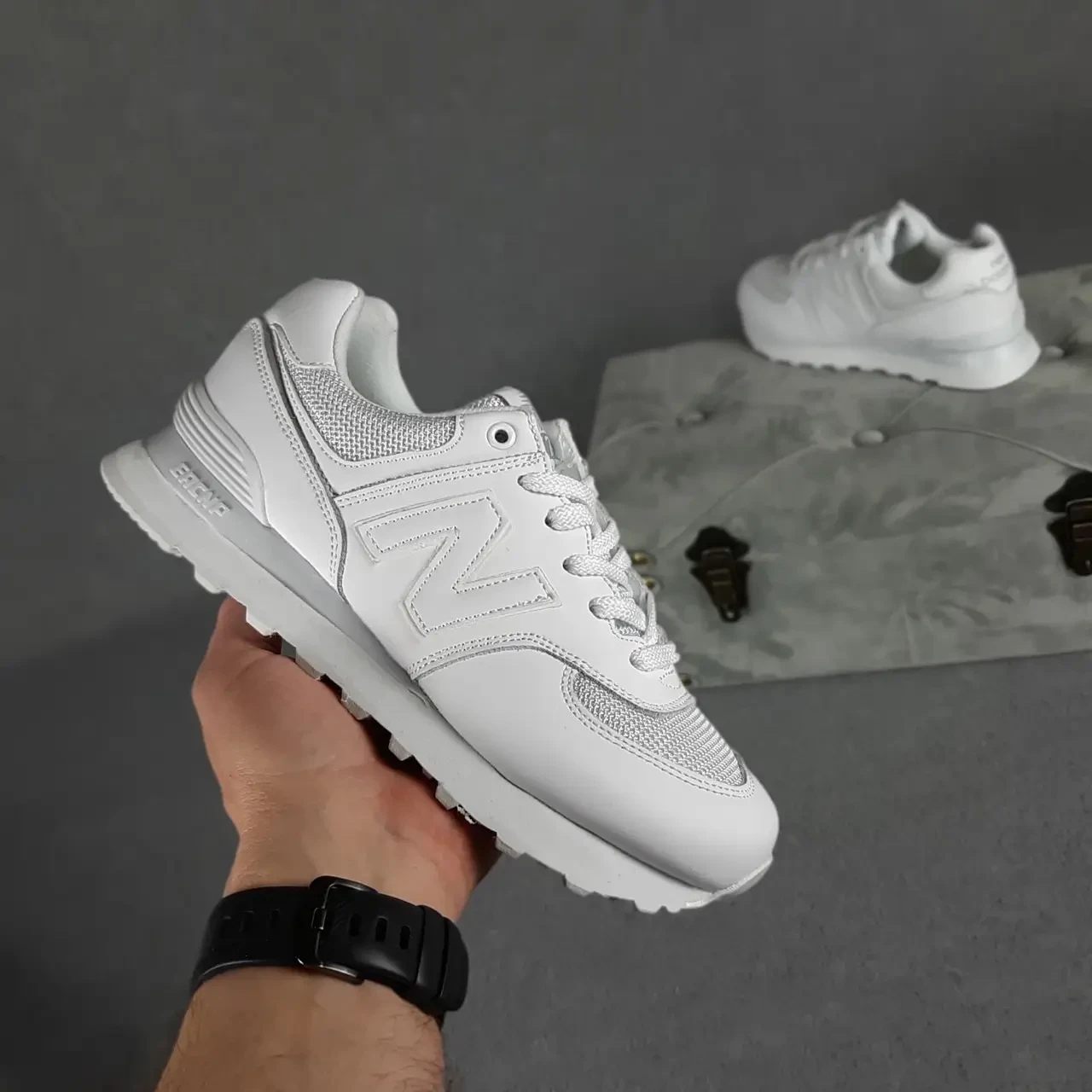 Купить Женские кроссовки New Balance Нью беланс 574, белые 39, цена ...