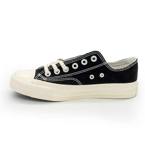 Низкие черно-белые кеды с сердечком RAM STER в стиле конверс, Converse ...
