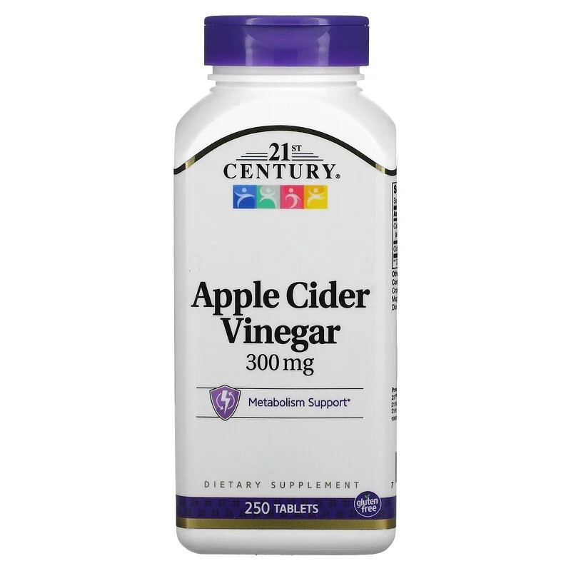 Купить Яблочный уксус (Apple Cider Vinegar) 300 мг 250 таблеток, цена ...