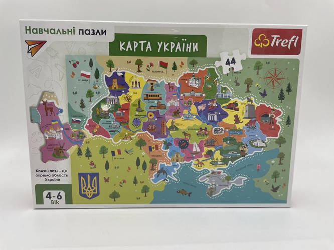 Купить Пазлы Карта Украины Trefl, цена 288 ₴ — Prom.ua (ID#1900334606)